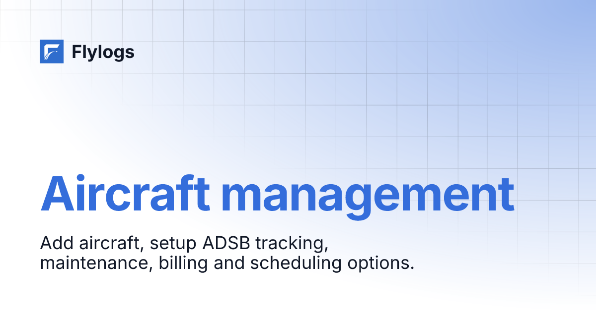 Aircraft management | Flylogs