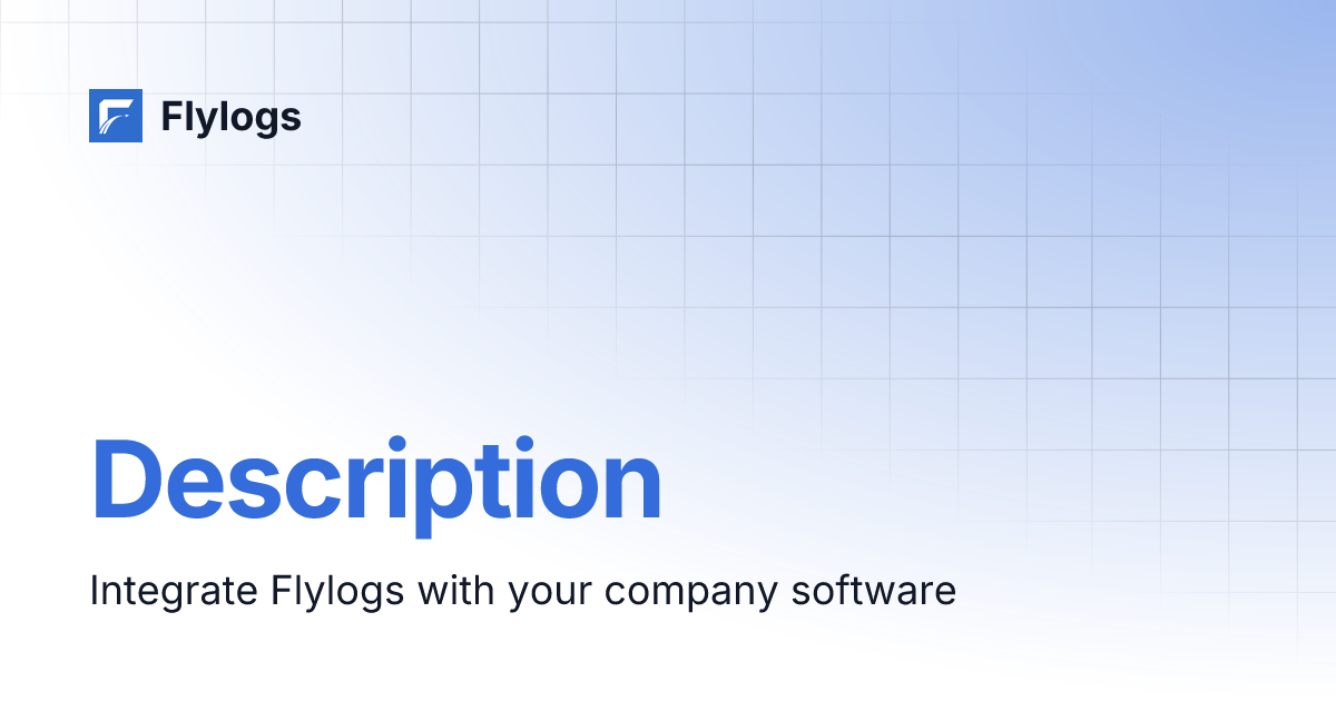 Description | Flylogs